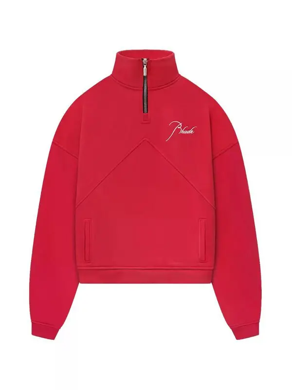 Rhude Logo-detail Zip-quarter Sweatshirt