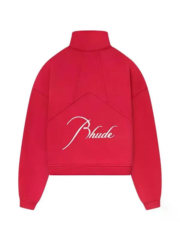 Rhude Logo-detail Zip-quarter Sweatshirt