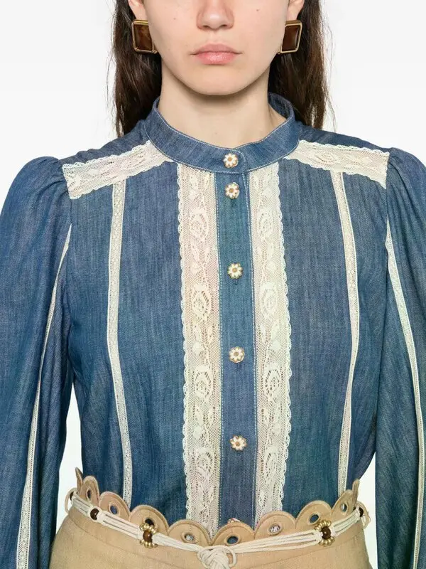 Zimmermann Lace-detail Button-up Shirt