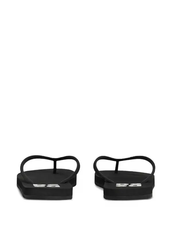 Dsquared2 Thong Strap Flip Flops - Black