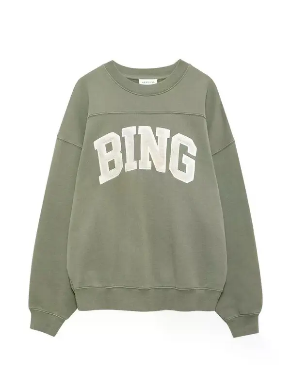 ANINE BING Appliqué Sweatshirt - Green