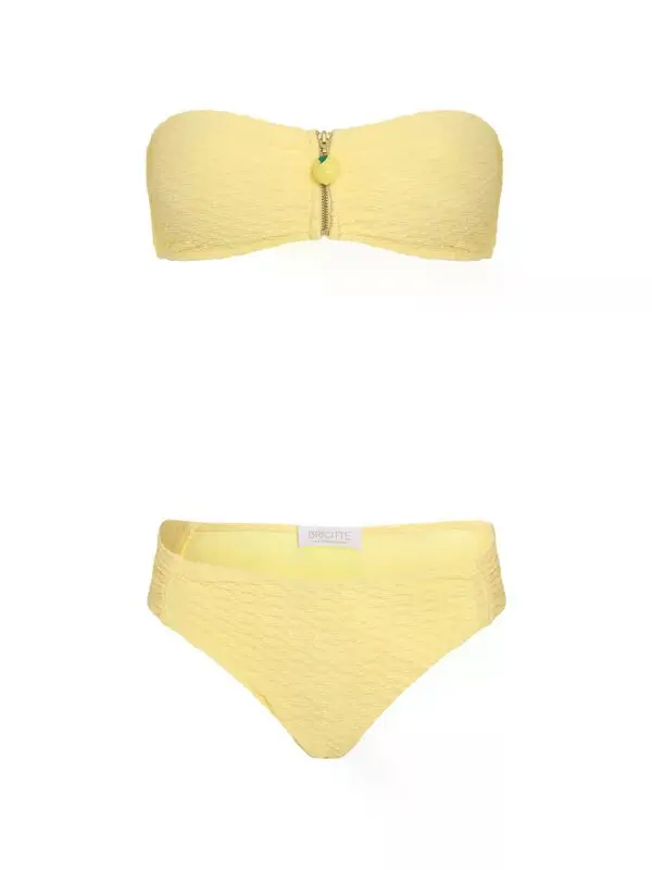 BRIGITTE Mia Zipped Bikini - Yellow
