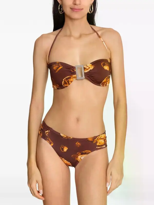 BRIGITTE Mila Patterned Bandeau Bikini