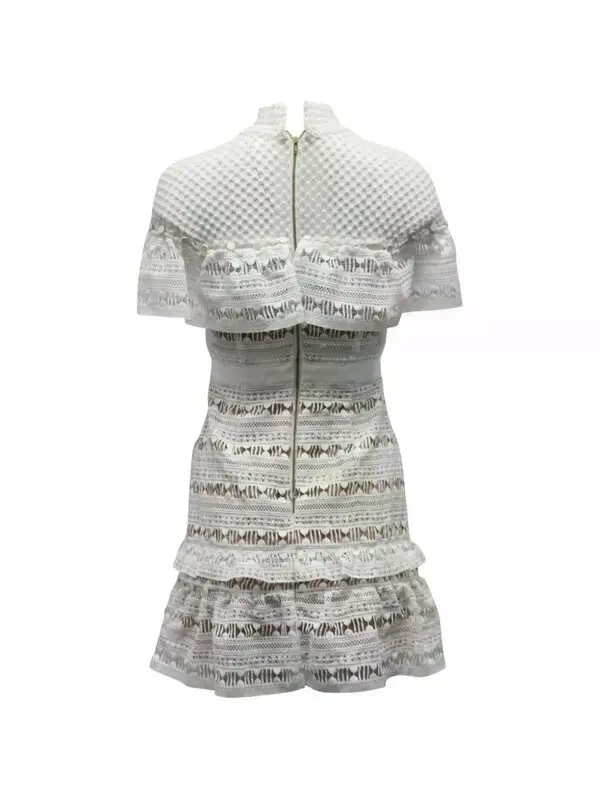 SELF-PORTRAIT Yoke Lace Mini Dress
