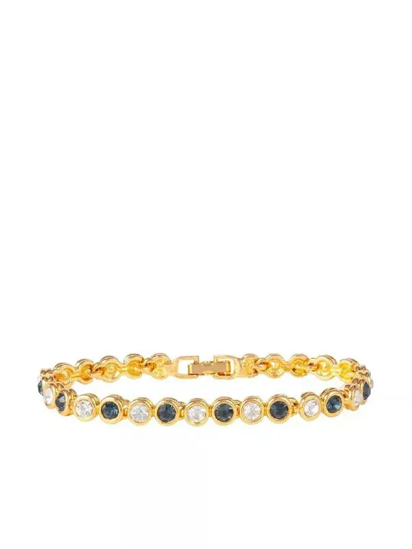 SUSAN CAPLAN 1990s Crystal-embellished Tennis Bracelet - Gold