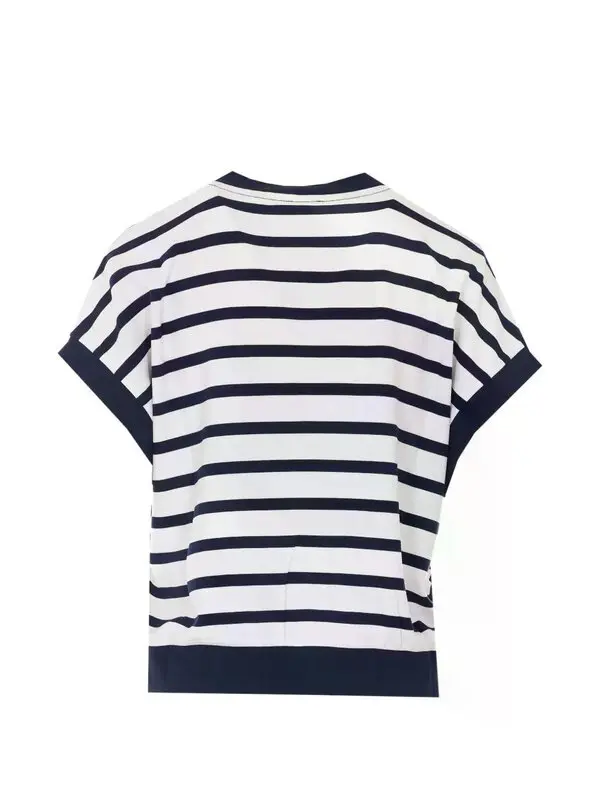 Liu Jo Striped V-neck T-shirt