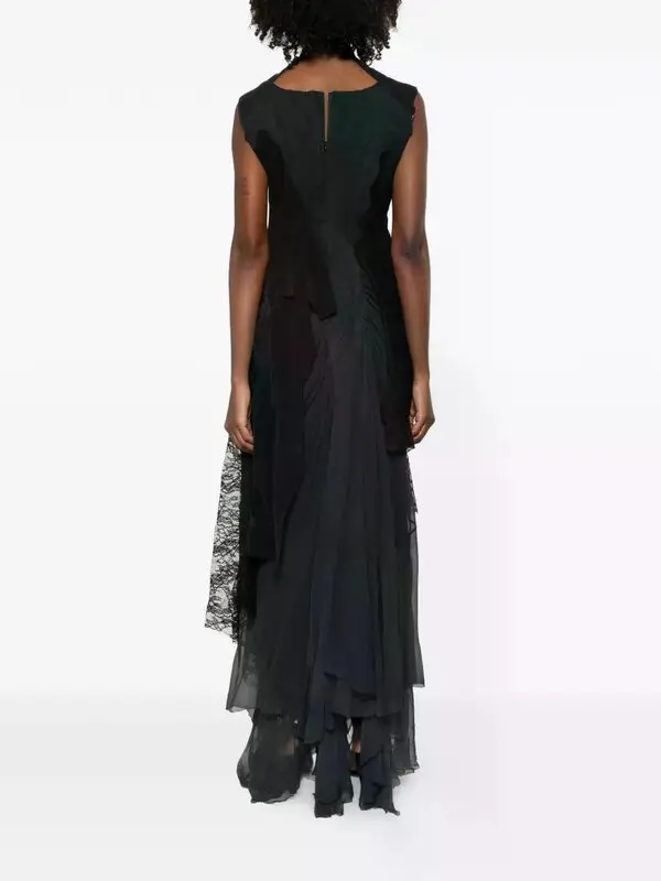 MARC LE BIHAN Lace-appliqué Asymmetric Dress
