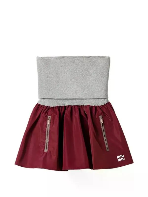 Miu Miu Mini Skirt With Elastic Waist