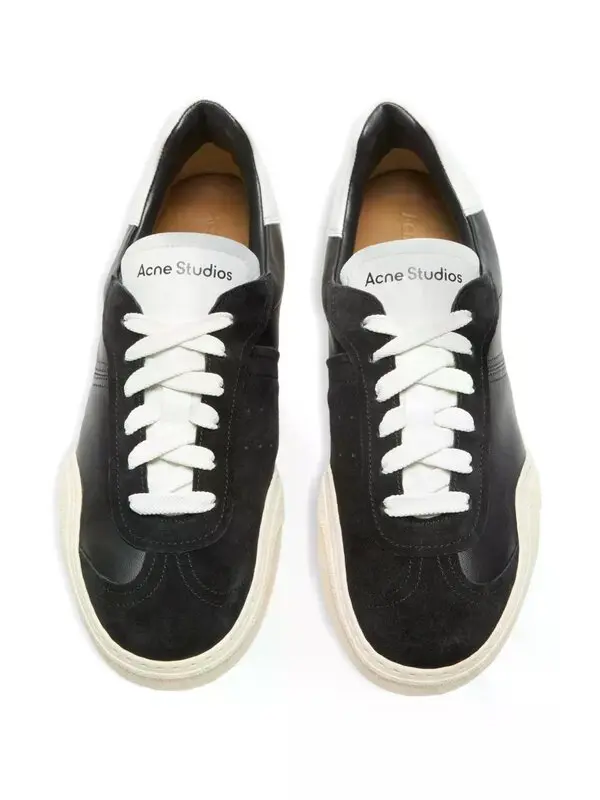 Acne Studios Panelled Lace-up Sneakers - Black