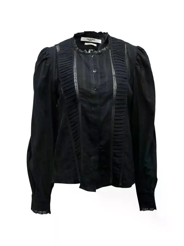 ISABEL MARANT VINTAGE Button-front Pleated Blouse