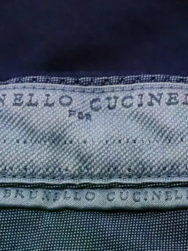 Brunello Cucinelli Pleated Straight Trousers - Blue