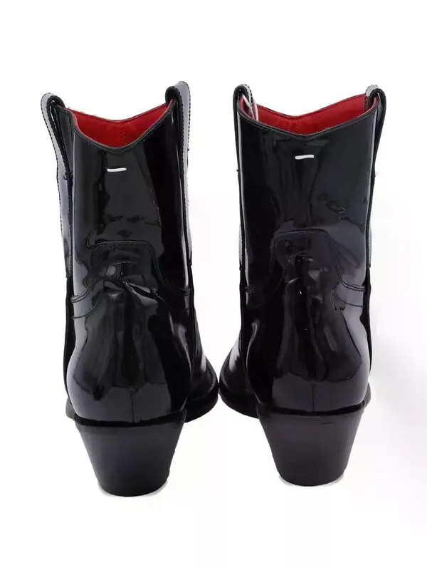 MAISON MARGIELA Patent-leather Cowboy Boots
