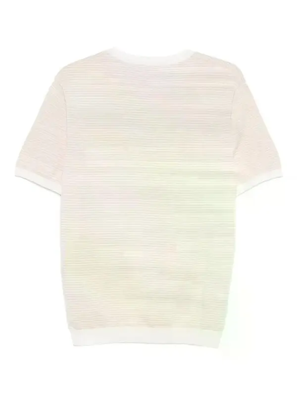 FURSAC Striped Cotton T-shirt - Neutrals