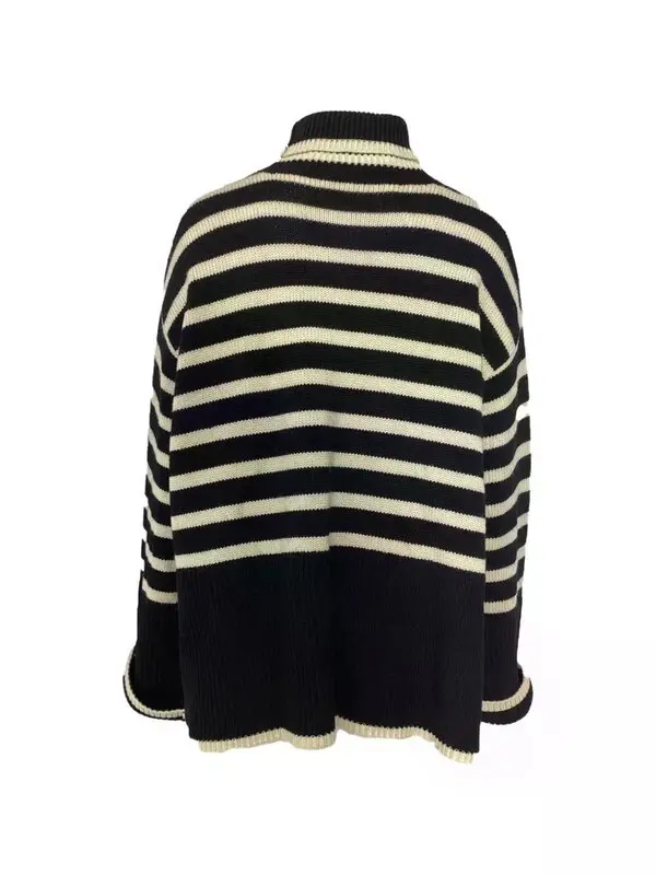 TOTEME Striped Turtleneck Sweater