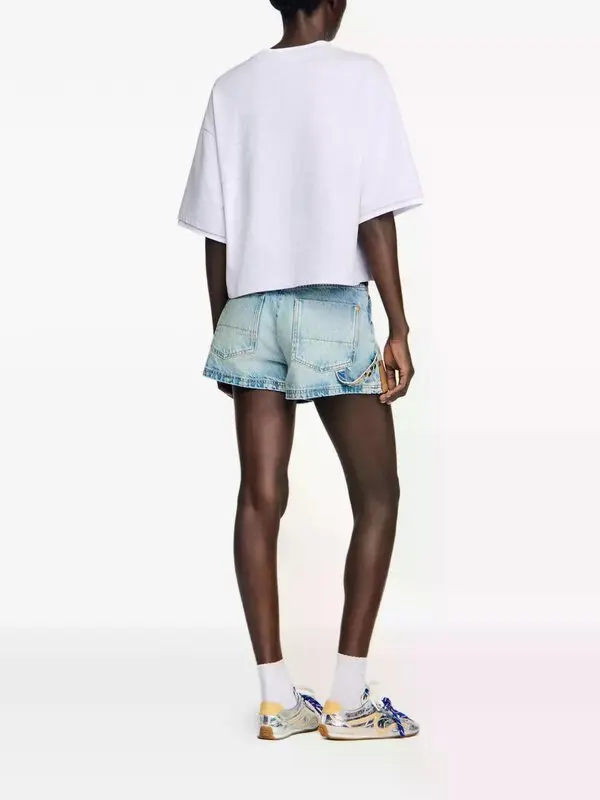 Sandro Logo Embroidered Cotton T-shirt