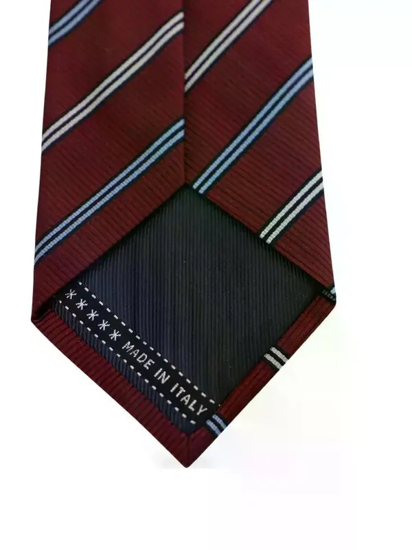 Ermenegildo Zegna Striped Silk Neck Tie