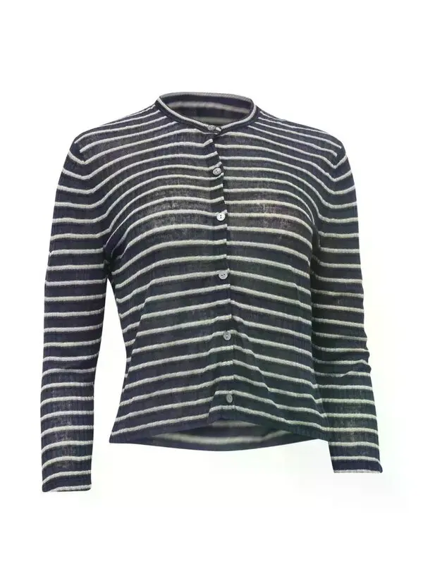 Theory Striped Button-down Cardigan