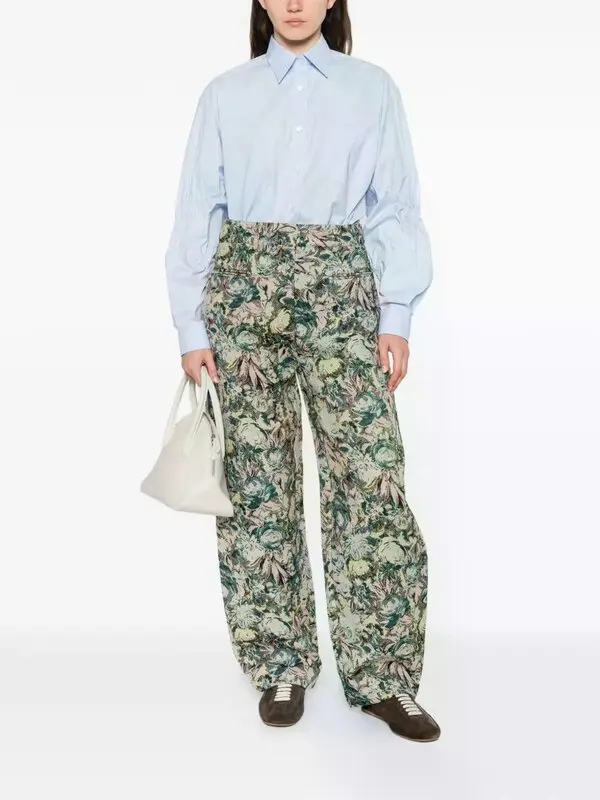 Moschino Gathered Sleeve Shirt