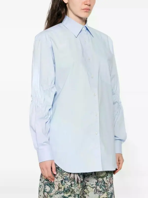 Moschino Gathered Sleeve Shirt