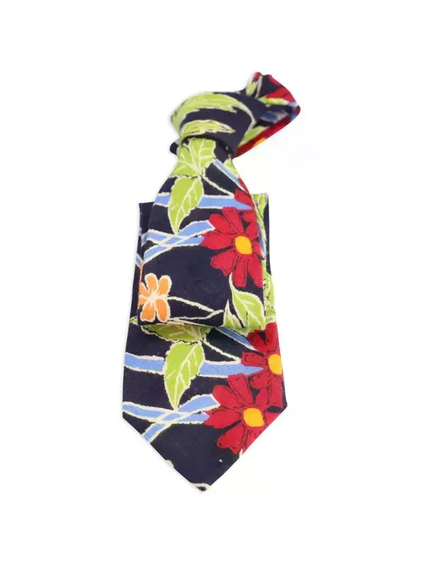Polo Ralph Lauren Linen Floral-print Tie - Blue