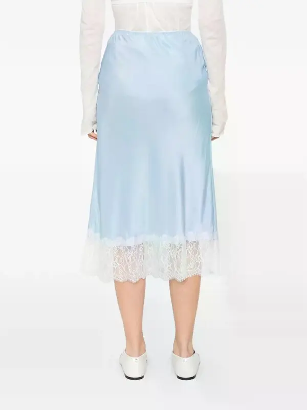 Moschino Midi Skirt With Lace Trim
