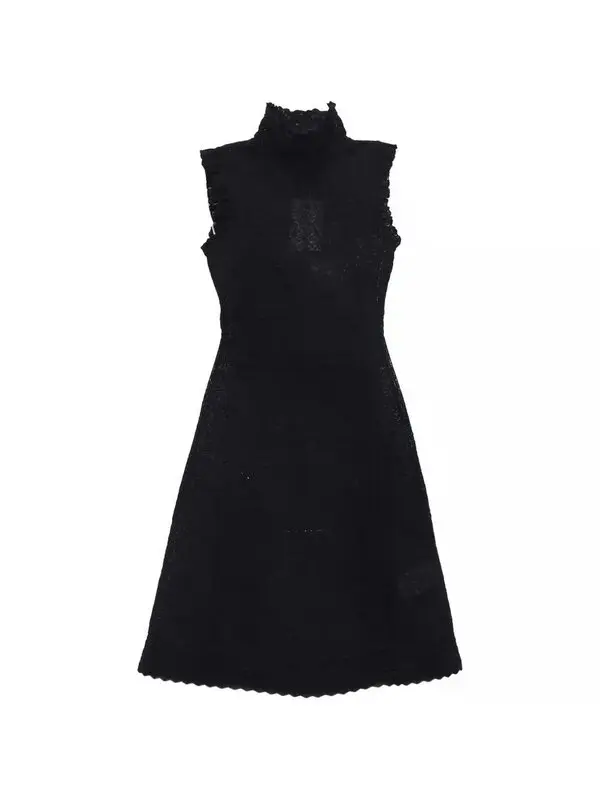 Alexander McQueen Lace High-neck Midi Dress