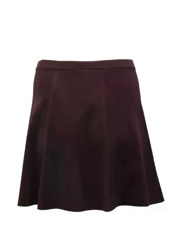 Theory High-waisted Ribbed A-line Skirt