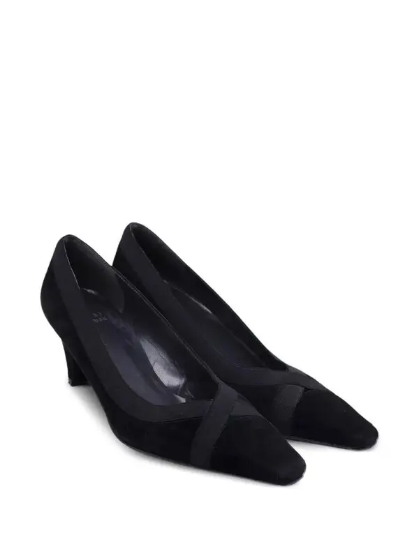 STUART WEITZMAN Point-toe Suede Pumps