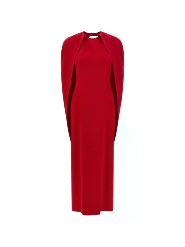 Alberta Ferretti Cape Maxi Dress