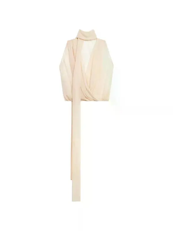 Blumarine Draped Top - Neutrals
