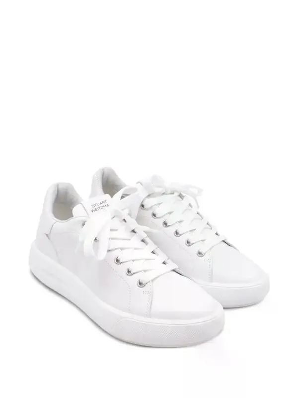 STUART WEITZMAN Leather Lace-up Sneakers
