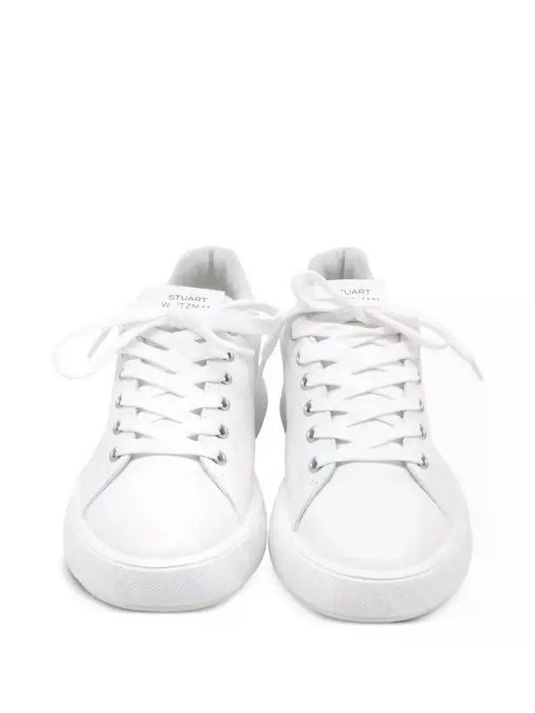 STUART WEITZMAN Leather Lace-up Sneakers