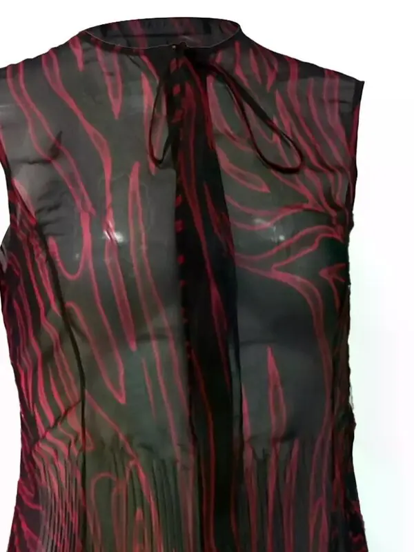 Versace Zebra-print Pleated Midi Dress