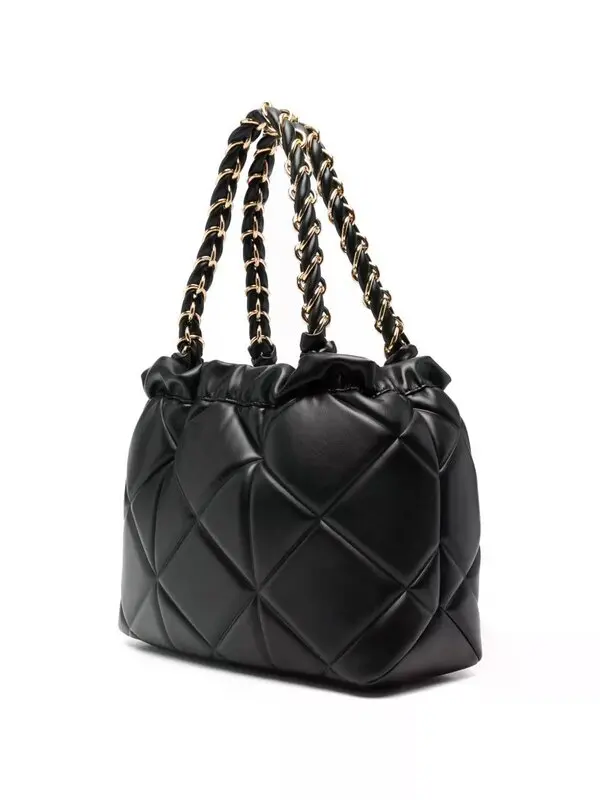 Moschino Quilted Shoulder Bag With Chain Strap