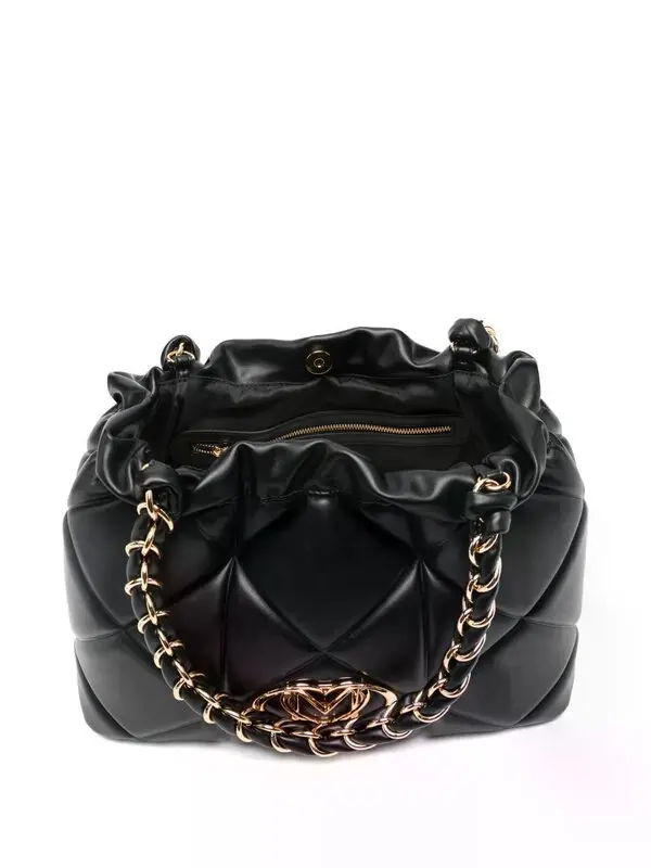 Moschino Quilted Shoulder Bag With Chain Strap
