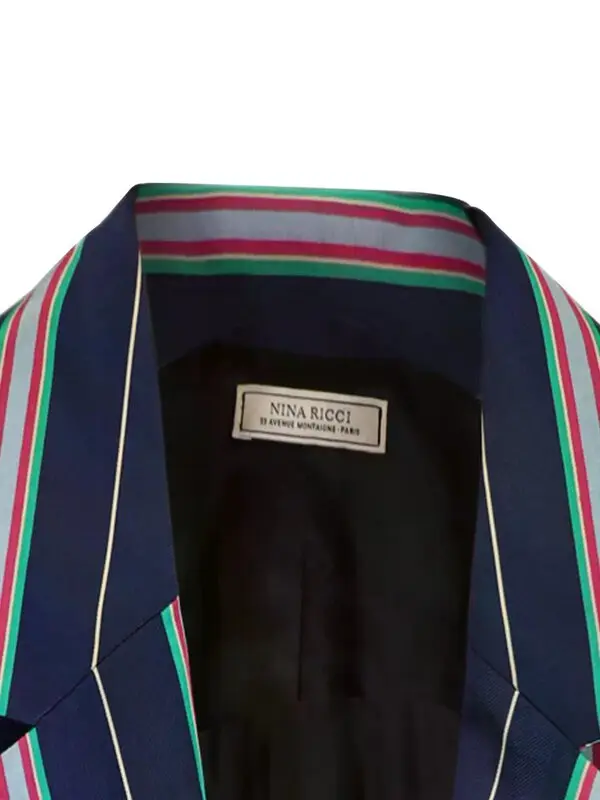 Nina Ricci Striped Single-breasted Blazer