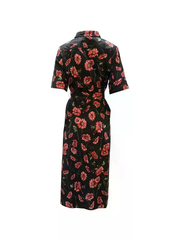 Adam Lippes Floral-print Tie Maxi Dress