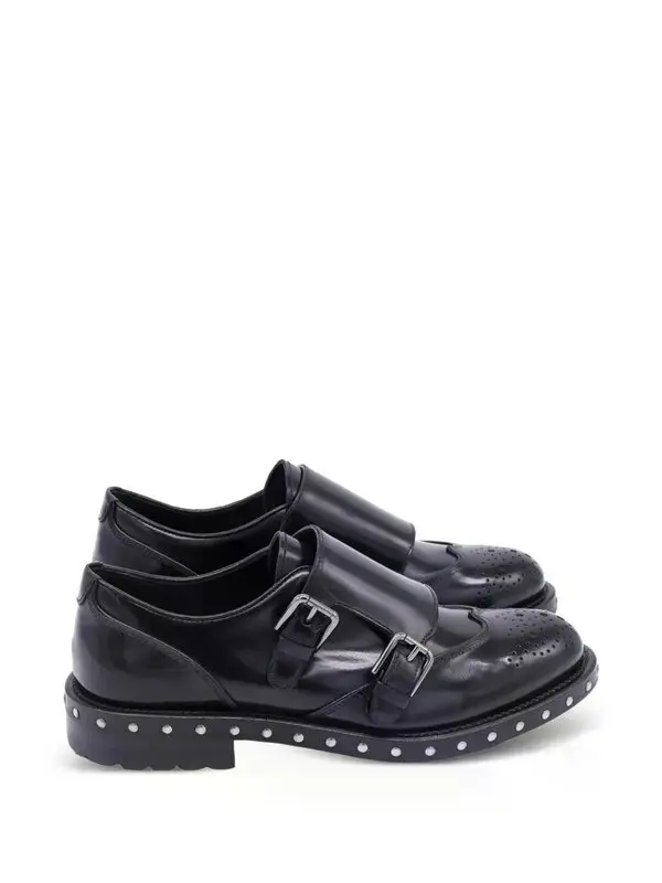 Dolce & Gabbana Studded Leather Monk Shoes