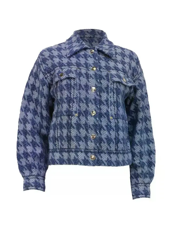 Sandro Balthazar Houndstooth Pocket Jacket