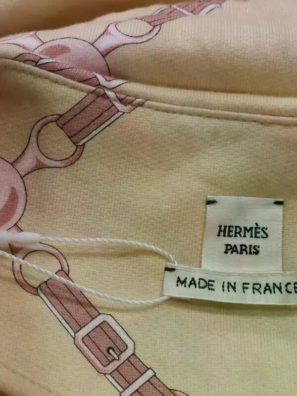 Hermès Zipped Printed Mini Dress
