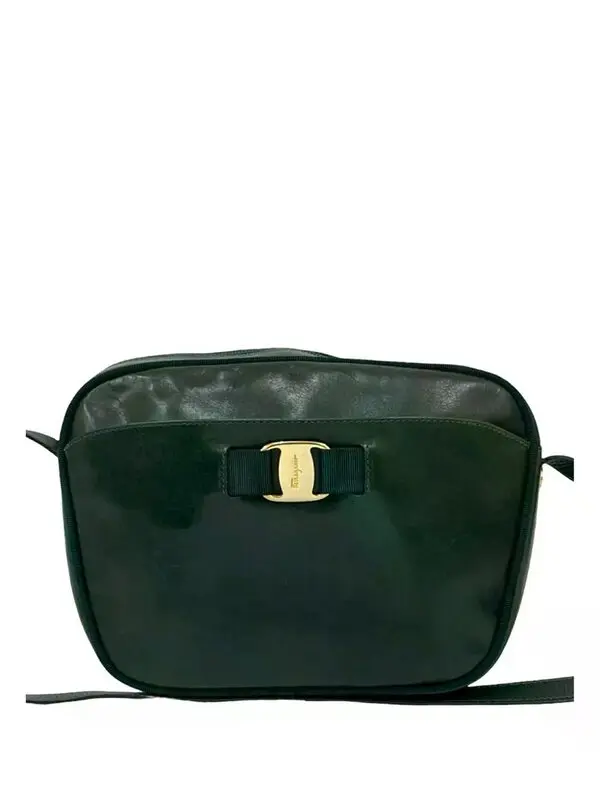 FERRAGAMO 1990-2010 Calfskin Vara Crossbody Bag