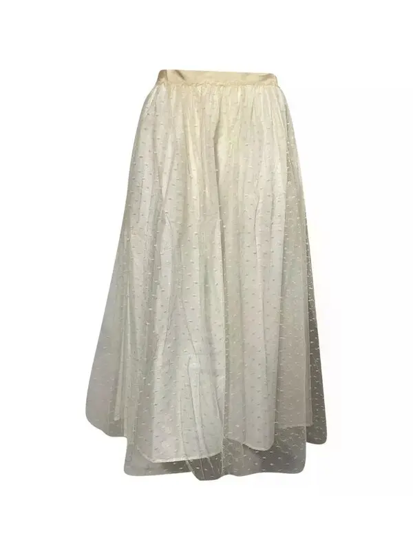 Valentino Garavani Swiss-dot Tulle Midi Skirt