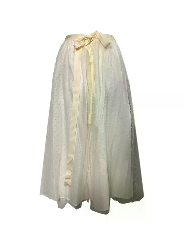 Valentino Garavani Swiss-dot Tulle Midi Skirt