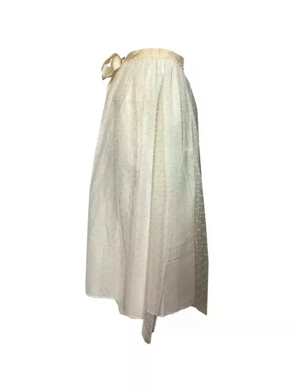 Valentino Garavani Swiss-dot Tulle Midi Skirt