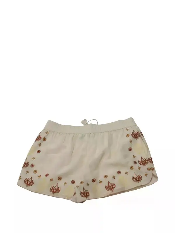 Rachel Zoe Stephanie Embroidered Drawstring Shorts