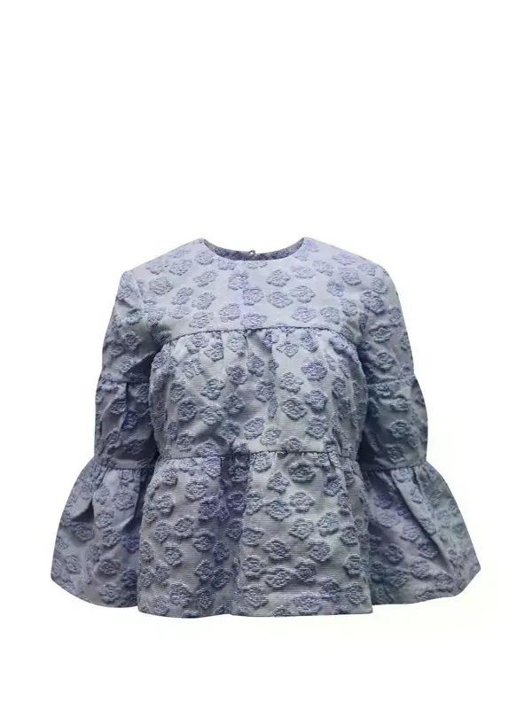 Co Tiered Puff-sleeve Blouse