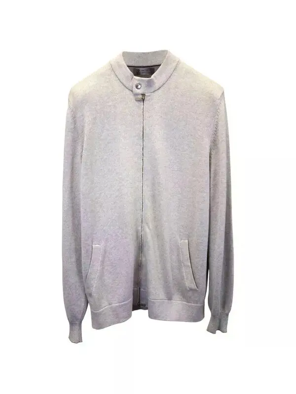 Brunello Cucinelli Zip Knitted Blouson Cardigan