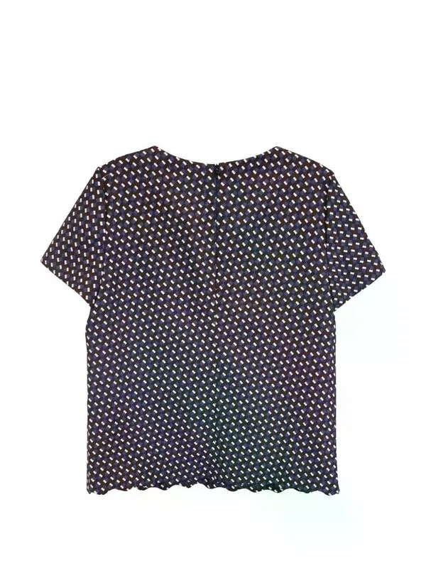 BOSS Graphic Scalloped Top