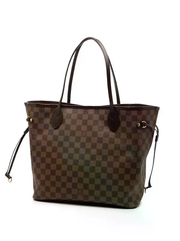 LOUIS VUITTON 2010 Damier Ebene Neverfull Mm Tote Bag - Brown