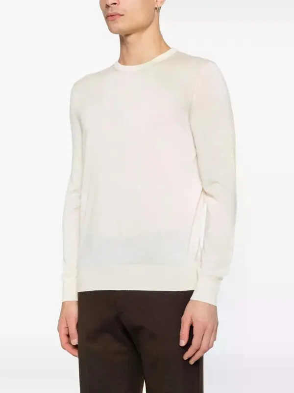IVORY PARIS Crew-neck Long-sleeve Sweater - Neutrals